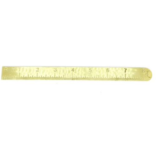 Cody Gregory 8 inch Brass Ruler - GAUCGBR8